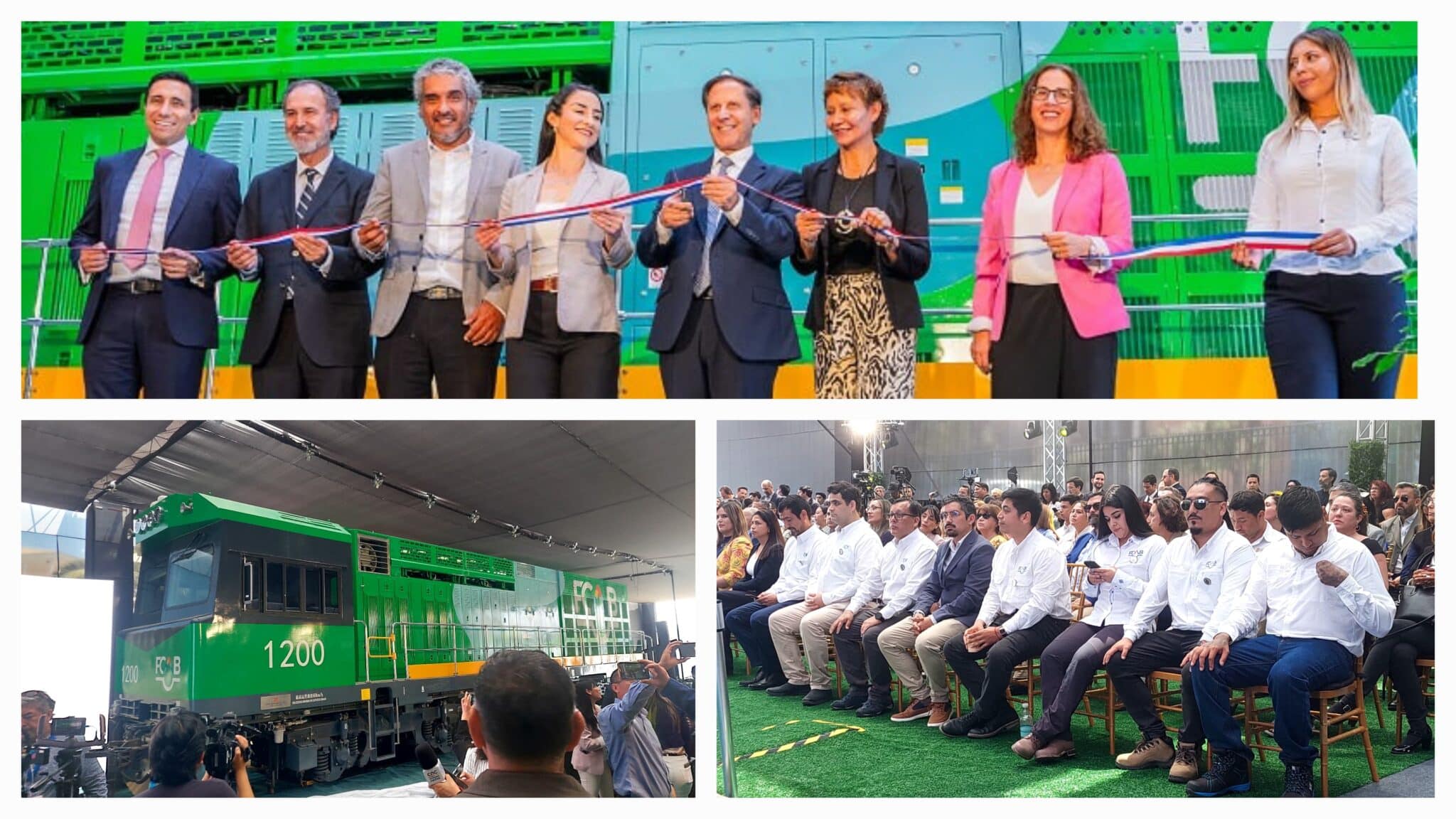Antofagasta marca un hito histórico en Latinoamérica con la primera locomotora a hidrógeno verde ...