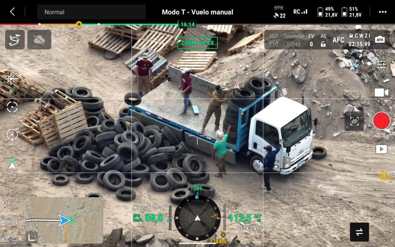 Nuevo patrullaje con drones detectó a camión arrojando residuos en zona ...